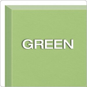 Oxford Blank Color Index Cards, 3" x 5", Green, 100 Per Pack (7320 GRE)