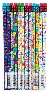 raymond geddes birthday number 2 pencils for kids (pack of 72)