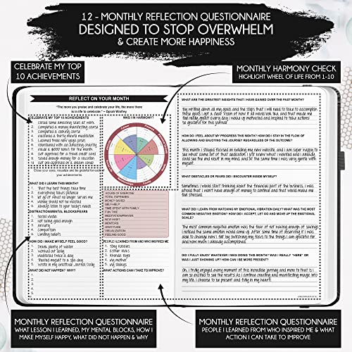 Law of Attraction Planner 2023 - Deluxe Weekly, Monthly Planner, a 12 Month Journey to Increase Productivity & Happiness, Life Organizer, Gratitude Journal, Stickers, Gift Box