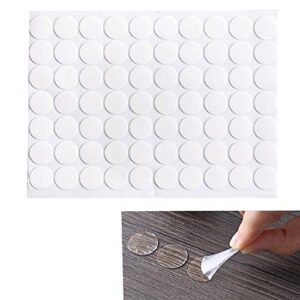 teensery 210 count transparent double-sided tape stickers round acrylic no traces adhesive sticker creative super sticky waterproof small stickers 2 cm/0.8 inch