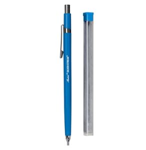 markal 96107- markal silver-streak refillable mechanical holder with 6 silver highly visible reflective lead refills, built-in sharpener, 1 click advance -ideal for metal layout & fabrication work