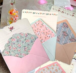 scstyle 32 cute kawaii lovely special design writing stationery paper with 16 envelope – 32 letter paper (7.1×5.2 inch) by scstyle