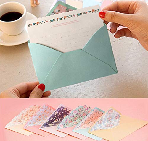 SCStyle 32 Cute Kawaii Lovely Special Design Writing Stationery Paper with 16 Envelope - 32 Letter paper (7.1x5.2 inch) by SCStyle