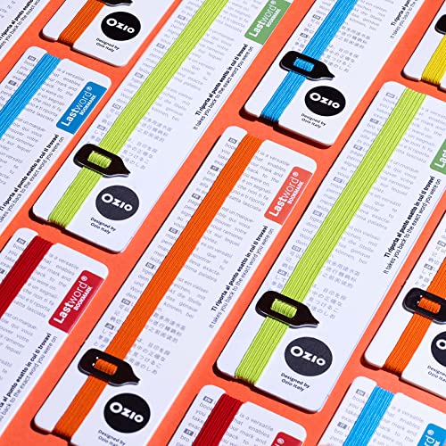 Lastword Bookmarks - Elastic Bookmark Perfect for Any Book - Book Markers for Women - Bookmarks for Men - Bookmarks for Kids - Don't Lose Your Mark, Design Made in Italy Book Marks (Red)