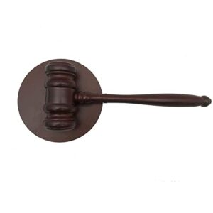 Premium Wooden Gavel & Block Perfect for Judge, Lawyer, Auction Court, Company, Student