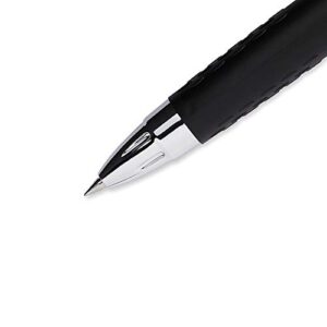 Uni-Ball Signo 207 Retractable Gel Pen, 0.38mm Ultra-Micro Point, Black, Pack of 6