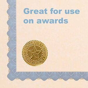 Great Papers! Starburst Embossed and Gold Foil Certificate Seal, 1.75", 48 Count (903419)