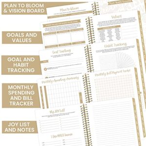 HARDCOVER bloom daily planners 2023 Calendar Year Day Planner (January 2023 - December 2023) - Passion/Goal Organizer - Monthly & Weekly Inspirational Agenda Book - 5.5" x 8.25" - Celestial