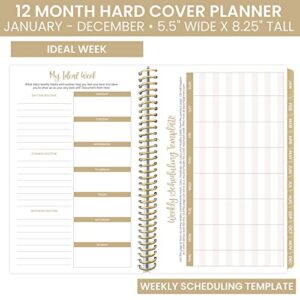 HARDCOVER bloom daily planners 2023 Calendar Year Day Planner (January 2023 - December 2023) - Passion/Goal Organizer - Monthly & Weekly Inspirational Agenda Book - 5.5" x 8.25" - Celestial