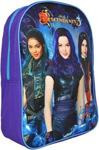 descendants 3 15″ school backpack purple-blue