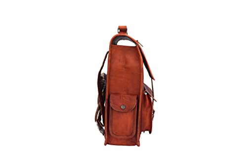 Vintage Leather Laptop Backpack 13 Inch MacBook Pro/Air Bag Rucksack Shoulder Bag