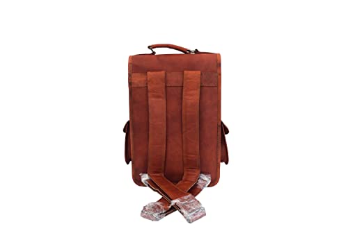 Vintage Leather Laptop Backpack 13 Inch MacBook Pro/Air Bag Rucksack Shoulder Bag