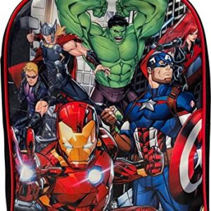 Ruz Avengers Boy's 15" Backpack (Black-Red)