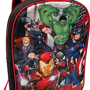 Ruz Avengers Boy's 15" Backpack (Black-Red)