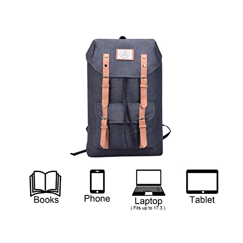 Travel Laptop Backpack, AmazingAction Water Resistant Computer Bag College School Bookbag fits 17.3"