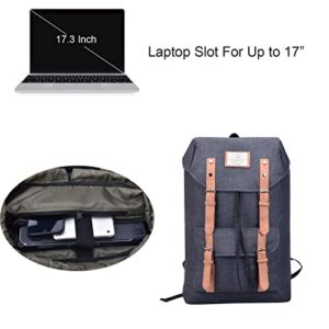 Travel Laptop Backpack, AmazingAction Water Resistant Computer Bag College School Bookbag fits 17.3"