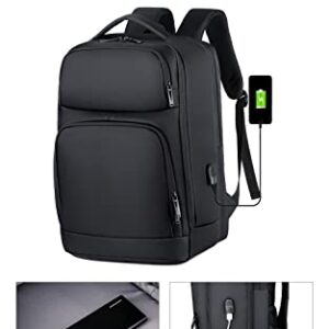 IPX Laptop Backpack Plus 17 Inch Travel Backpack Expandable Business Anti Theft Work Backpack with Laptop Compartment School Backpack with USB Charging Port Water Resistant Durable Bookbag for Men