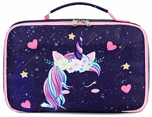 CAMTOP Girls Backpack for School with Lunch Box Kids BookBag Set for Elementary Middle School (Believe in Magic)