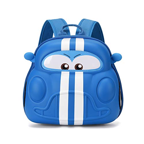 Car Toddler Backpack,Bookbags for Boy Preschool,Kids 3D Cartoon Backpack Daycare(Blue)