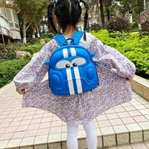 Car Toddler Backpack,Bookbags for Boy Preschool,Kids 3D Cartoon Backpack Daycare(Blue)