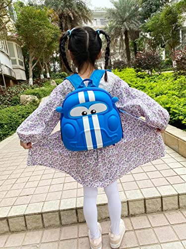 Car Toddler Backpack,Bookbags for Boy Preschool,Kids 3D Cartoon Backpack Daycare(Blue)