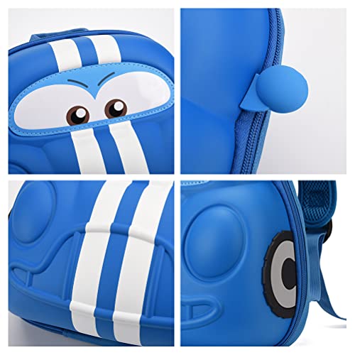 Car Toddler Backpack,Bookbags for Boy Preschool,Kids 3D Cartoon Backpack Daycare(Blue)