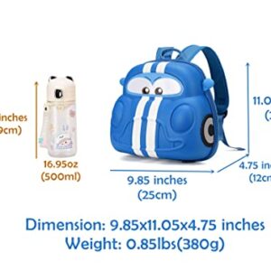 Car Toddler Backpack,Bookbags for Boy Preschool,Kids 3D Cartoon Backpack Daycare(Blue)