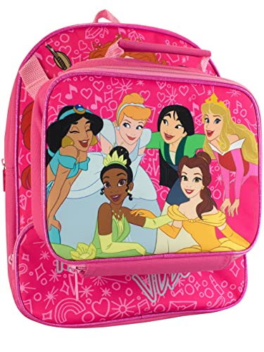 Disney Kids Backpack and Lunchbag Set Pink Princesses'