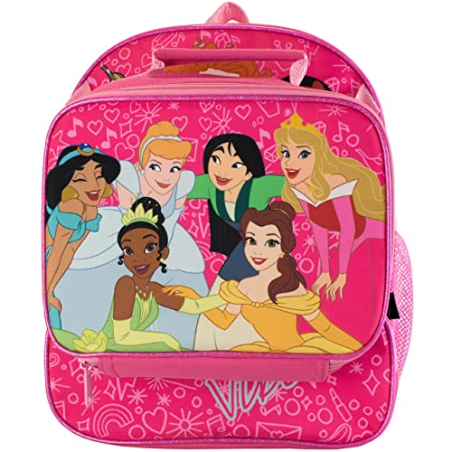 Disney Kids Backpack and Lunchbag Set Pink Princesses'