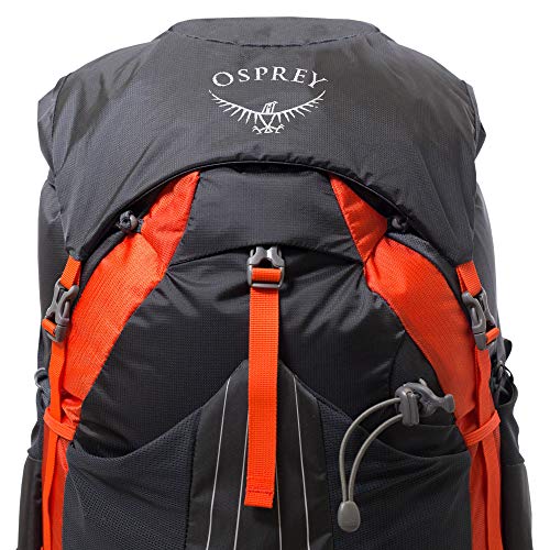 Osprey Exos 38 Men's Backpacking Backpack, Blaze Black, Medium