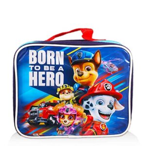 Nick Shop Paw Patrol Backpack and Lunch Bag Set for Boys, Girls - Bundle with Paw Patrol Backpack and Insulated Lunch Box Plus Activity Book, Stickers and More (Paw Patrol School Supplies For Kids)