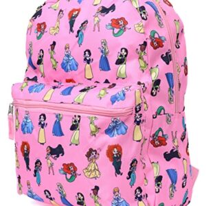 Disney Princess 16" Backpack Bag Belle Cinderella Tiana Jasmine Ariel Snow White