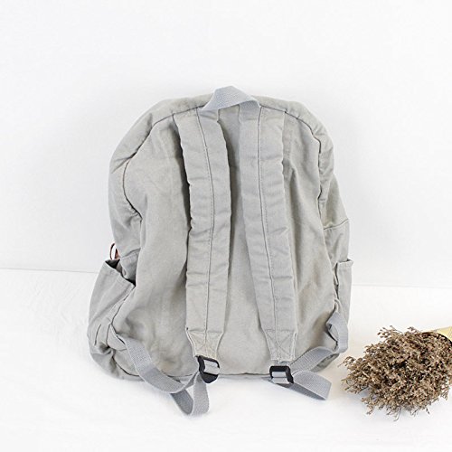 MiCoolker College School Backpack for Women Men Casual Canvas Denim Travel Daypack Purses Large