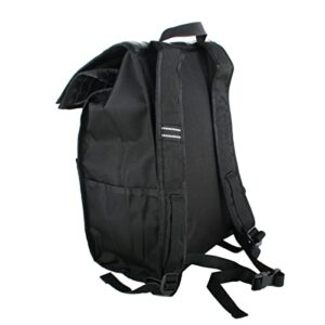 Green Guru Gear Commuter Upcycled Made in USA Backpack Black, 18-Liter