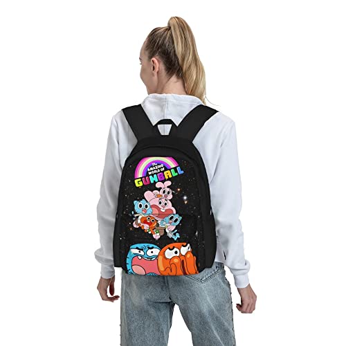 Anime Backpack Unisex Double Shoulder Bag Adjustable Shoulder Stra Large Capacity Laptop Bagpack