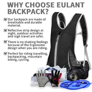 EULANT Ski Backpack, 14L Waterproof & Lightweght Running Backpack, Small Daypack for Cycling Bike Skiing Camping Walking