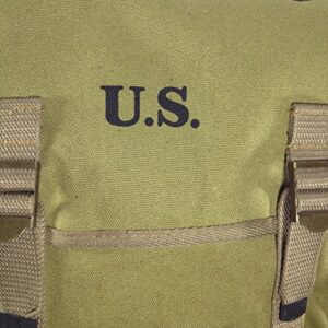 WWII WW2 US M36 Haversack Musette Field Bag Military Back Pack Canvas Khaki