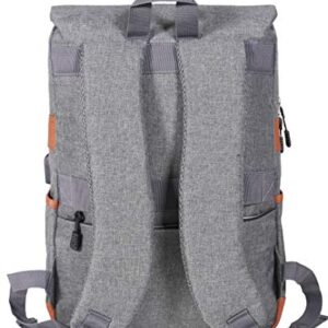 Rockland Heritage USB Laptop Backpack, Grey, Large