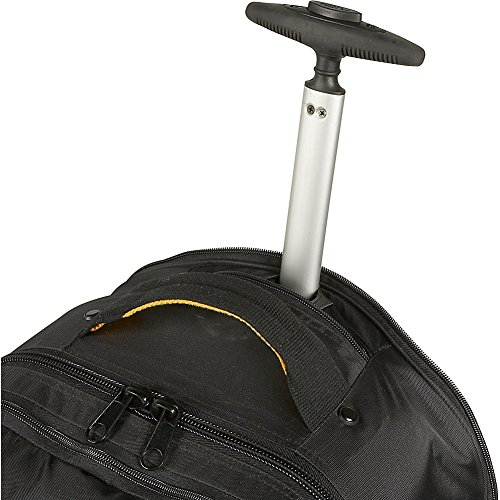 A.Saks Expandable Trolley Laptop Backpack (Black)