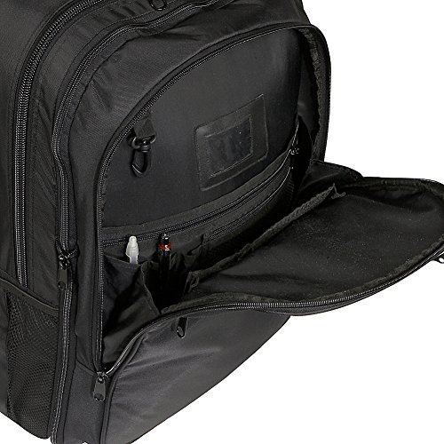 A.Saks Expandable Trolley Laptop Backpack (Black)