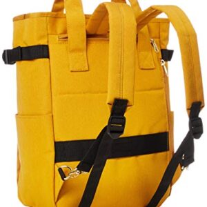 anello GRANDE(アネロ グランデ) Women 10 Pockets 2-Way Tote Backpack, Mustard