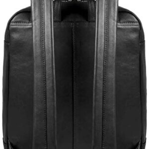 Hidesign Aiden Large Multi-functional Leather 17 Inch Laptop Backpack (Black)