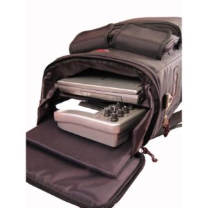 Gator Cases Lightweight Rolling Backpack Case with Pull Handle; Fits 25-Note Micro Controllers and Laptop (GK-LT25W)