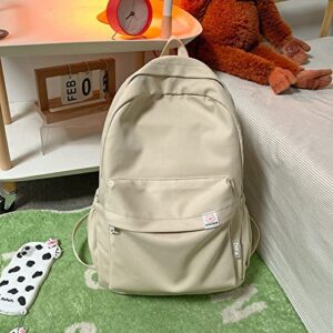 mirpsen Kids Backpacks for Girls, Teenager Casual College Middle High Elementary School Student School Bag Travel Laptop Backpack (White)