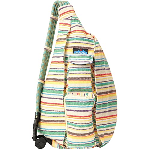 KAVU Interwoven Rope Bag Sling Crossbody Backpack - Prism Stripe