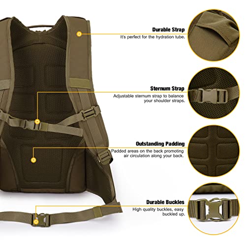 Mardingtop 35L Tactical Backpack+ 2.5L Hydration Bladder