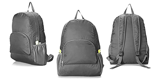 PAXLAMB Backpack Packable Foldable Ultra Lightweight Water Resistant Durable Camping Travel Hiking Daypack for Men Women (Grey)