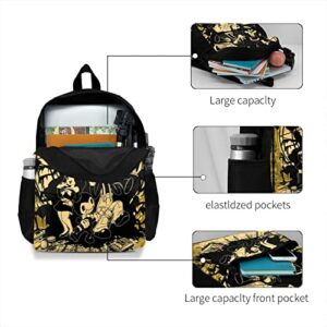 JINLONG 17 in Backpack Lightweight Waterproof Bookbag Large Laptop Backpack Travel Bags., Black, One Size