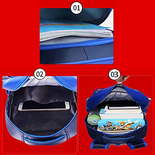 Backpacks Casual Daypacks 3D Comic Waterproof Lightweight Bookbags for Outdoor Bags (Red, Large)