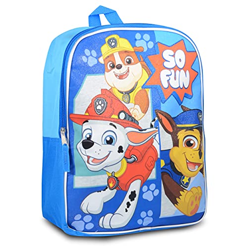 Nick Shop Paw Patrol School Backpack With Lunch Box For Kids, Boys ~ 5 Pc Bundle With 16" Paw Patrol School Bag, Water Bottle, Stickers and More School Supplies